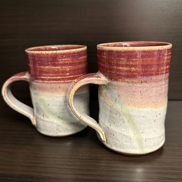 Handmade | Dining | Signed Susan 20 Studio Art Pottery Coffee Mugs Set ...